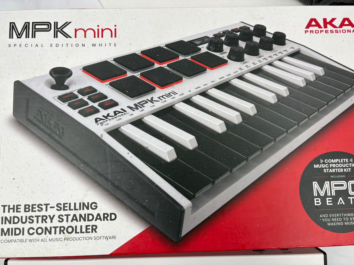 Akai Professional MPK Mini MKII Controller Limited Edition White | Cash Generator